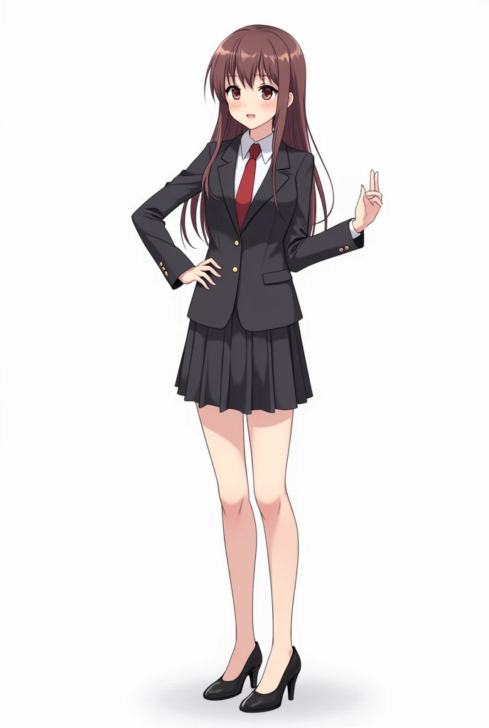 Generate an image of an anime girl to use as a presenter in my video ...