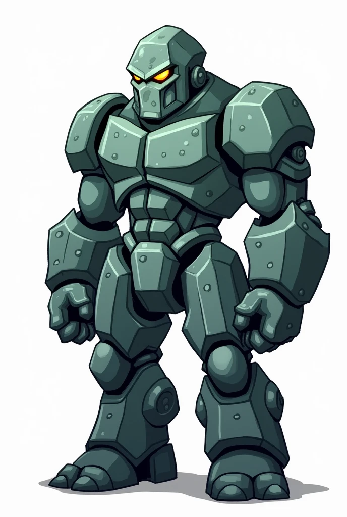 Stone golem, tall, strong, onyx eyes, armored, made of stone - SeaArt AI