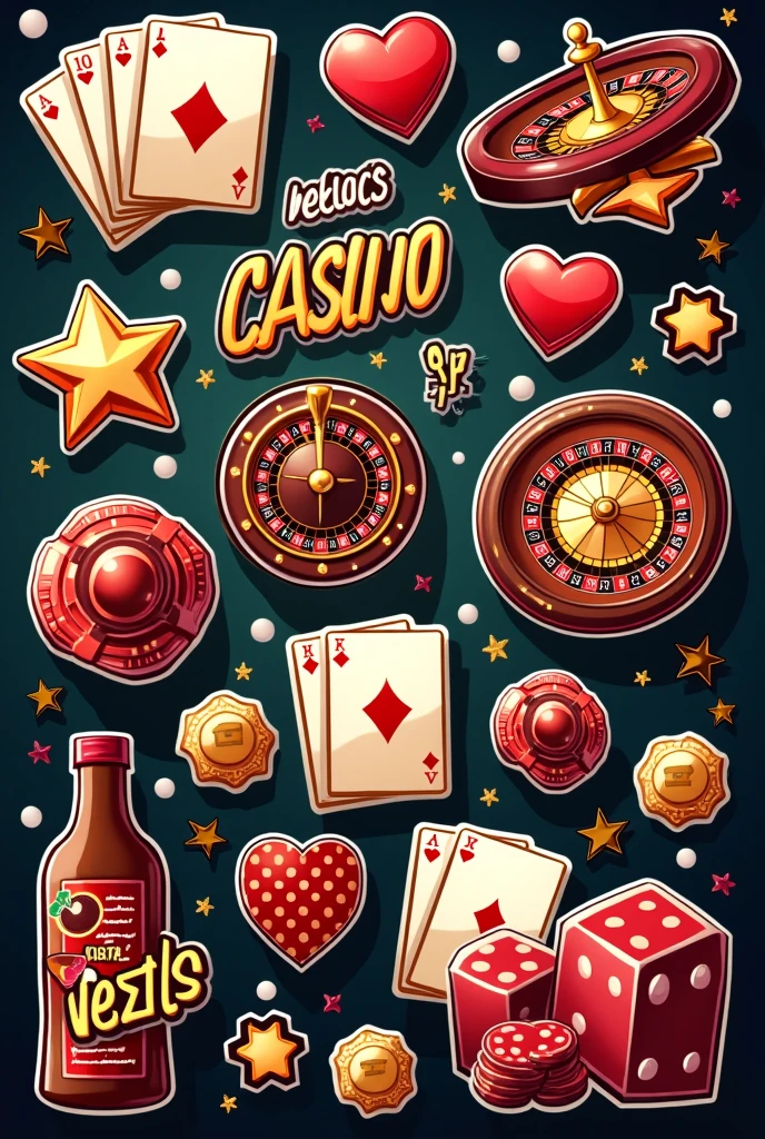 Casino stickers - SeaArt AI