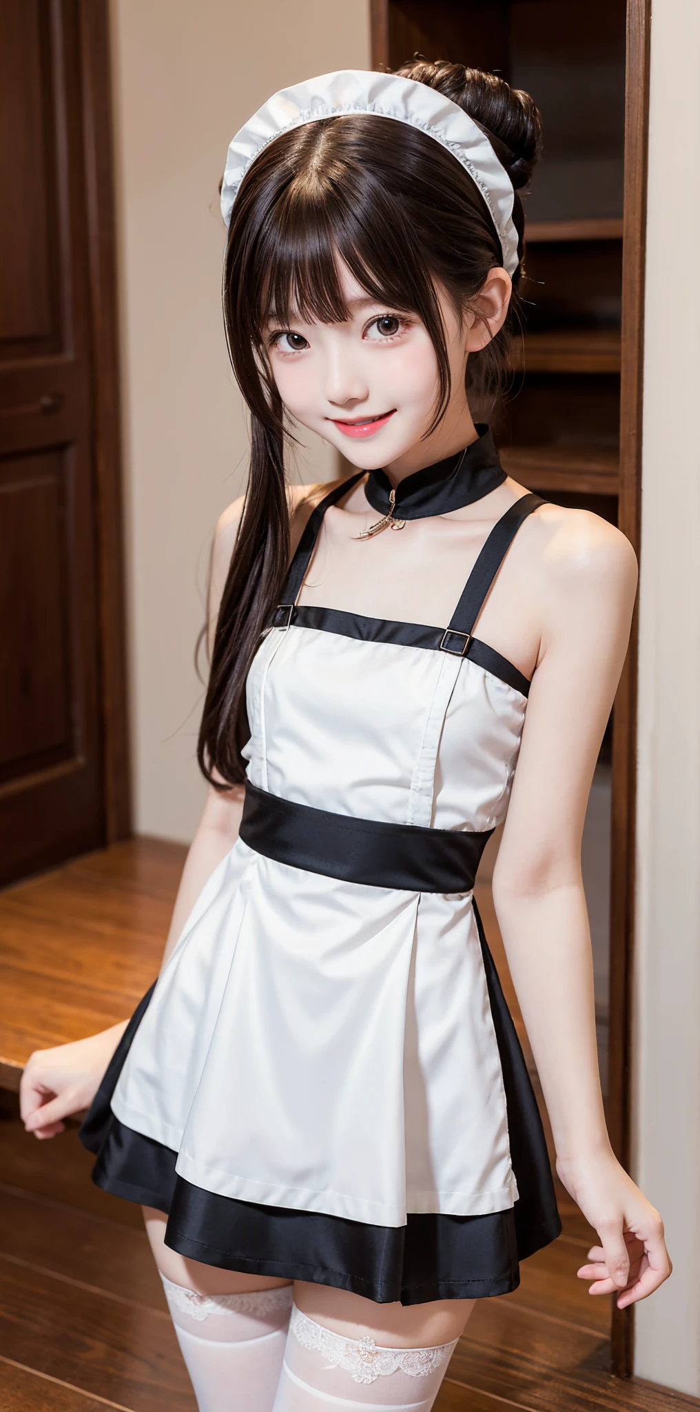 Maid,cute girl,masterpiece,high definition ,4k,8k,16k,white skin ...