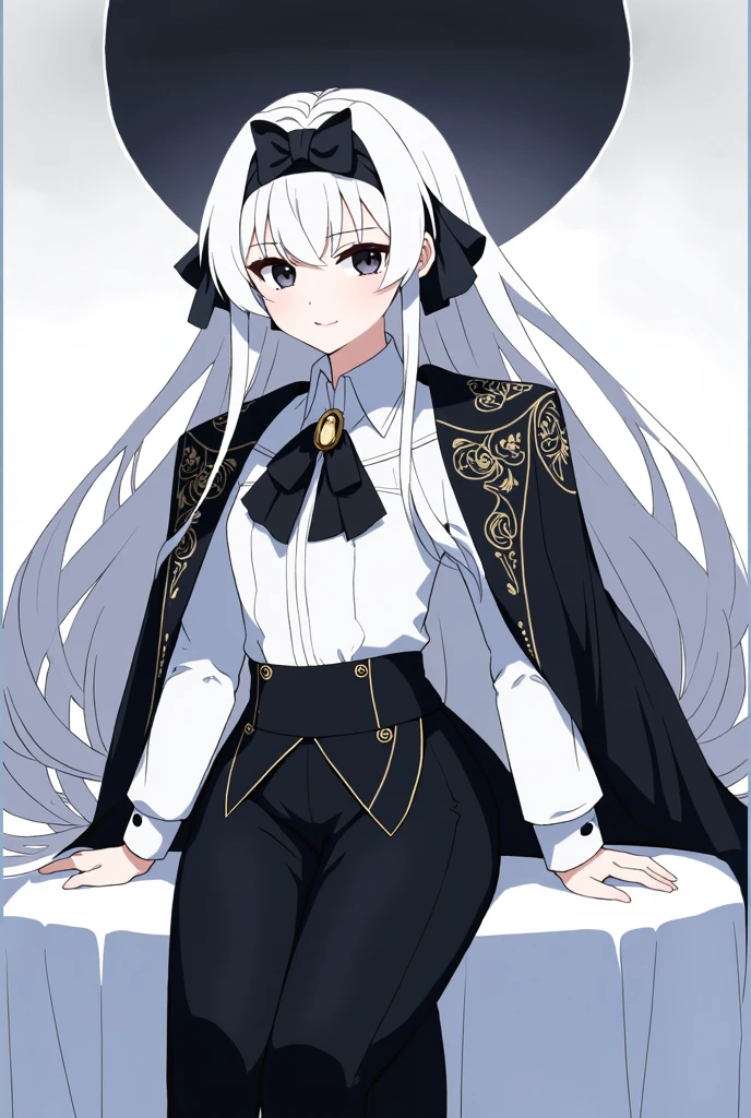 A young woman of distinguished and elegant appearance , with a presence ...
