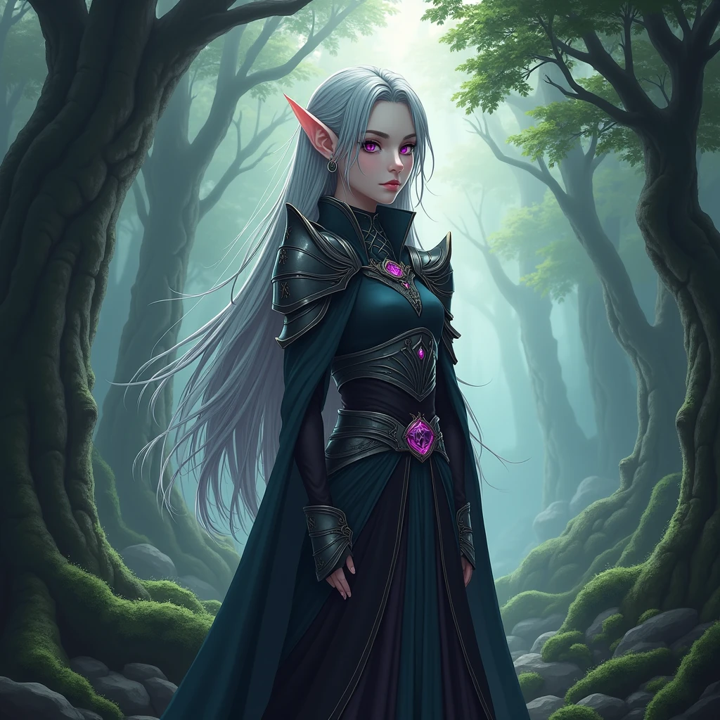 Forest elf gothic young realistic anime manga anime, medieval warrior ...