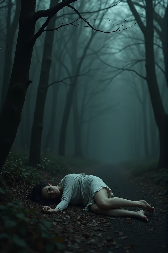 Amina’s lifeless body near the edge of the forest: A young woman lying ...