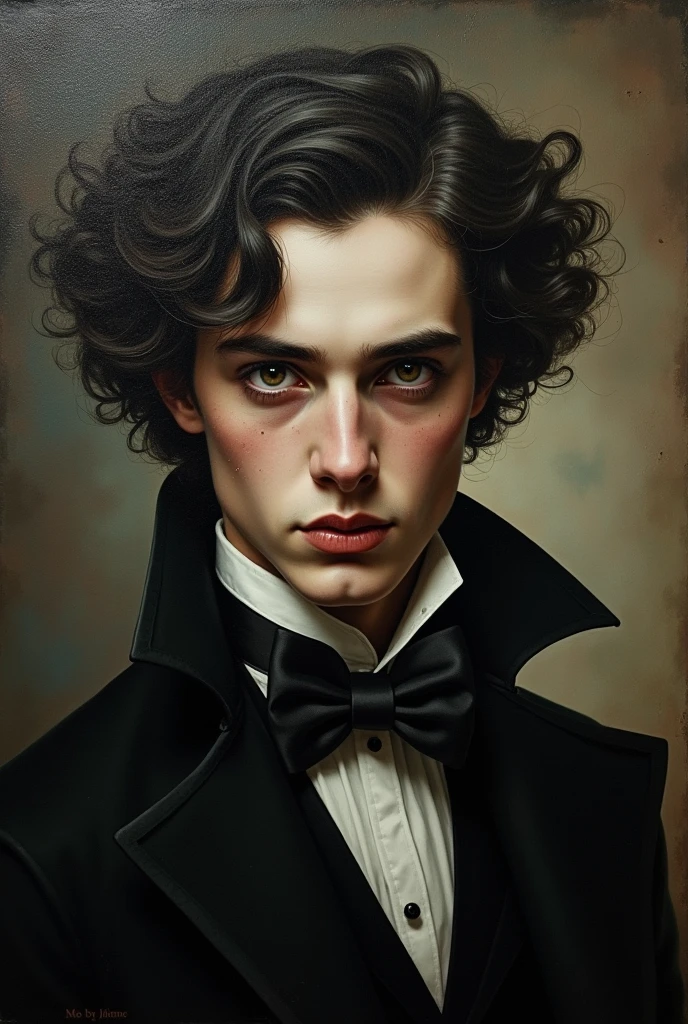 Drawing, portrait of Dorian Gray focusing on his moral and ...