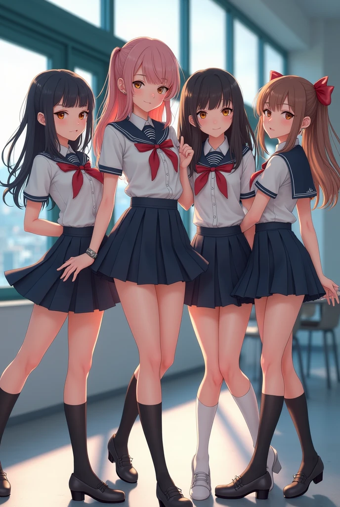 Sexy ******girls in mini skirts - SeaArt AI