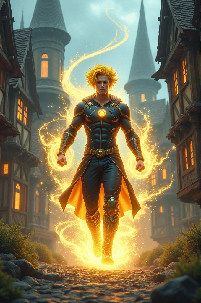 A yellow-haired young man who uses teleportation to sneak into a wizard ...