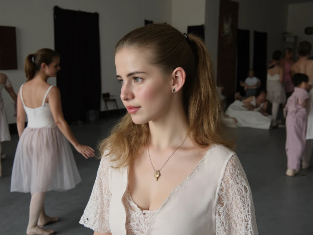 This white woman named ingrid, (((extremely pale skin))), (( - SeaArt AI