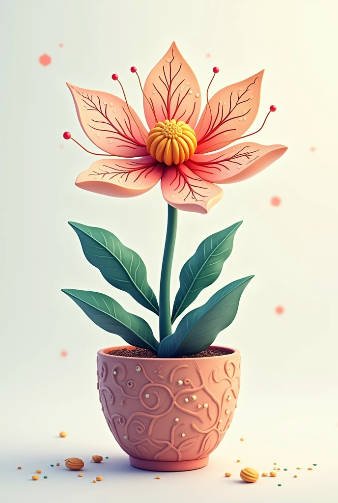 Neuron flower, 4k , Infographic illustration, flower planting - SeaArt AI