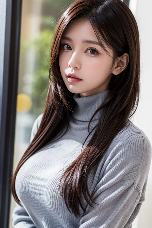 Woman， turtleneck - SeaArt AI