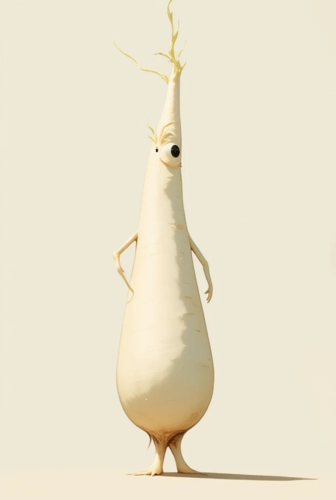 Radish:white:Japanese white radish, eye:mouth:hand:foot:Attractive and ...