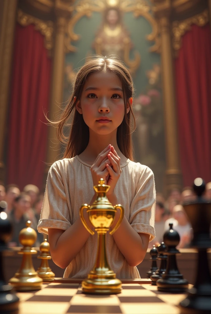 A girl who won the chess world championship - SeaArt AI