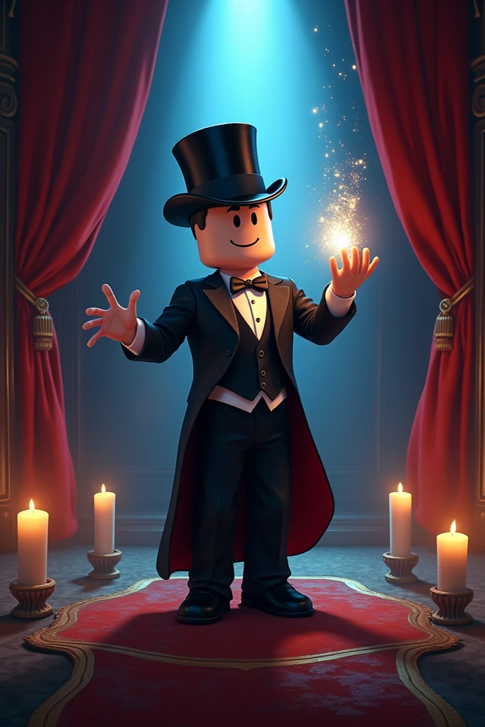 Cover for a Roblox game inspired by the legacy of the magicans - SeaArt AI