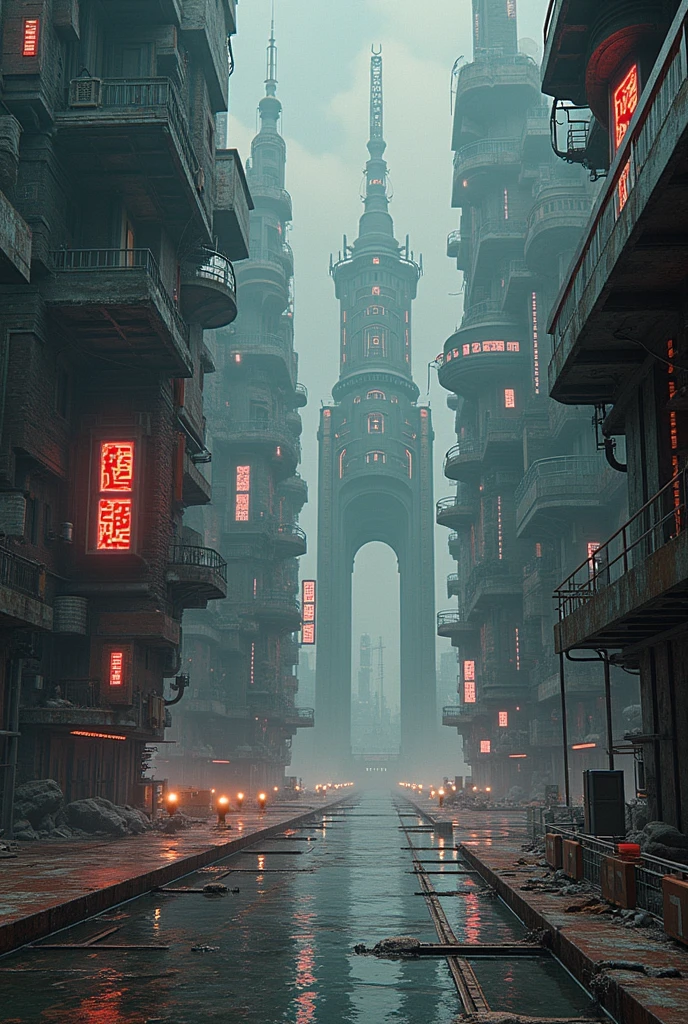 Mathematics applied to surrealism in a futuristic cyberpunk environment ...