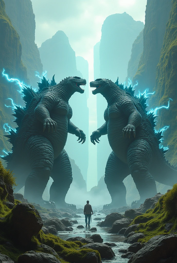 Turtle Monster Gamera vs. Godzilla in Genbu reality style Two monsters ...