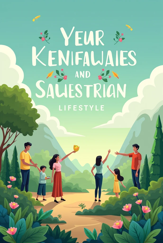 Poster with title : implement a sustainable lifestyle (and with a ...