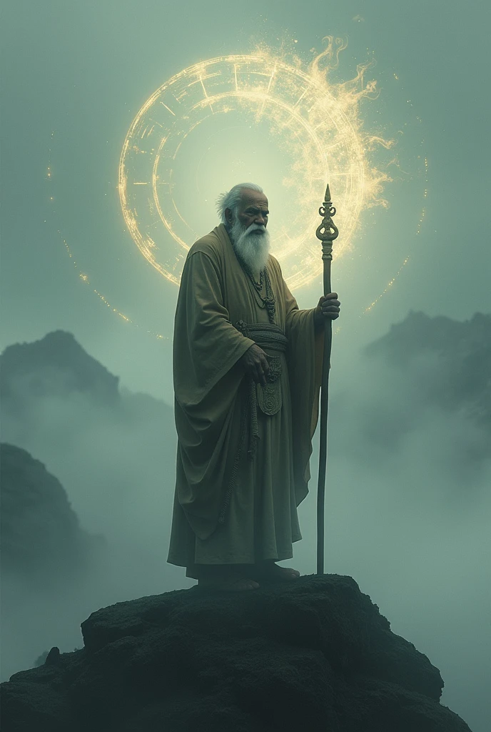 Sabdo Palon, a wise and enigmatic Javanese spiritual figure, standing ...