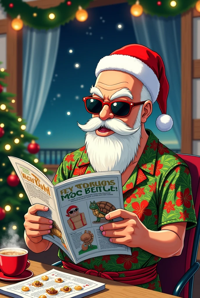 Master Roshi at Christmas - SeaArt AI
