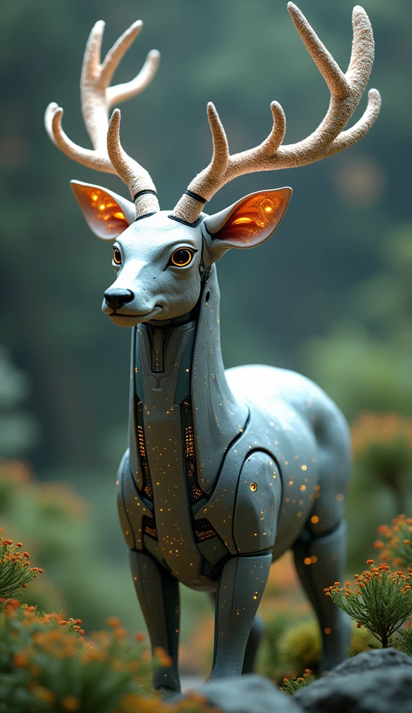 Deer + robot mixed High Resolution, Sparkle, - SeaArt AI