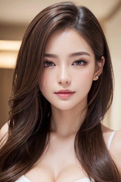 ((Bold Eyeshadow:1.2) (Thick lips) (Slanted Eyes:1.3) (Double eyelids ...