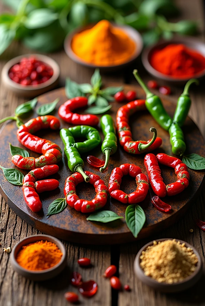 “Create a realistic and visually appealing image for a ‘Spicy Food ...