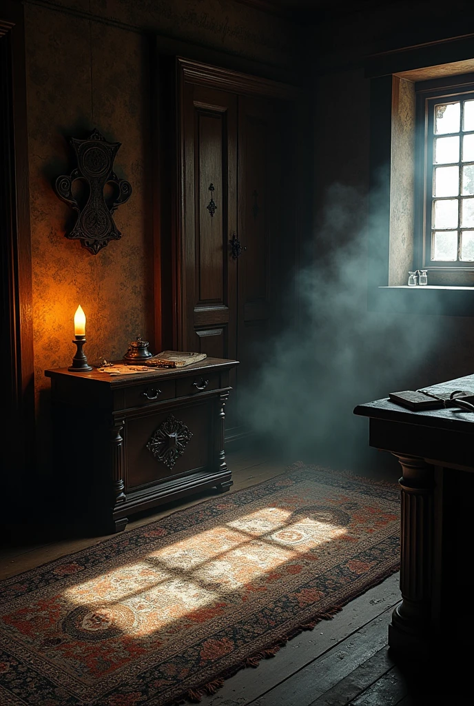 A dark and sinister 18th-century interior featuring a cleverly ...