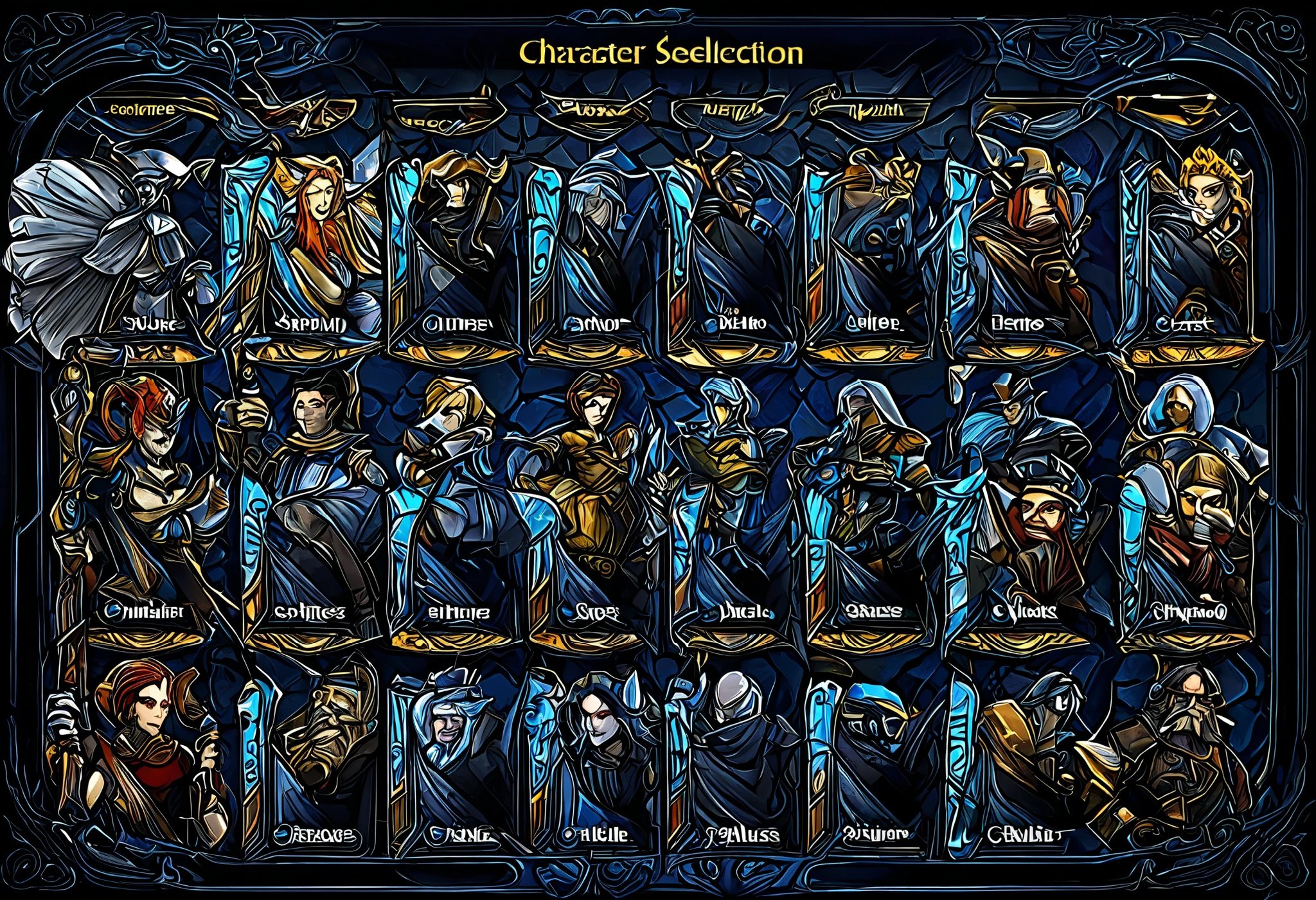 A close up of a bunch of characters in a game - SeaArt AI