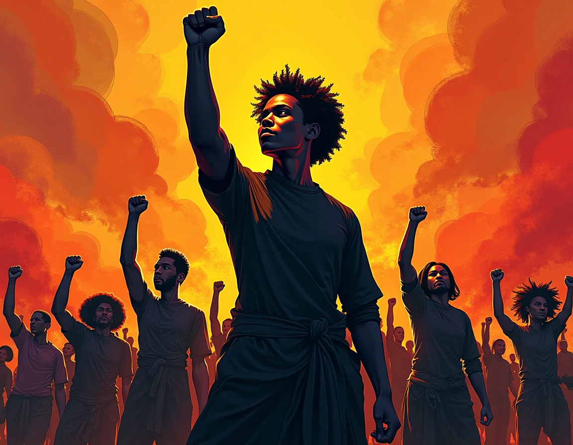 Image that symbolizes the black movement - SeaArt AI