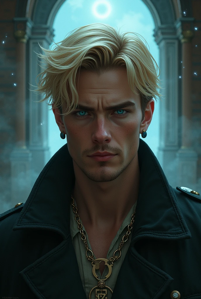 Adult blond man seeing the future through dreams. - SeaArt AI