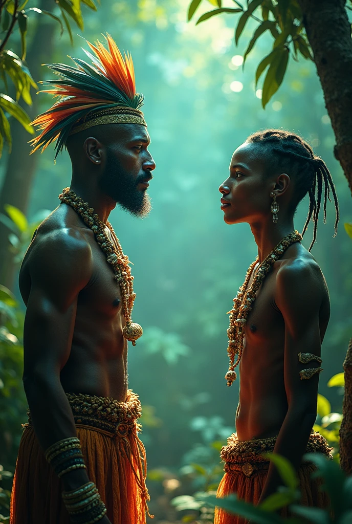 Now of the Cayman man mesmerizing an indigenous - SeaArt AI