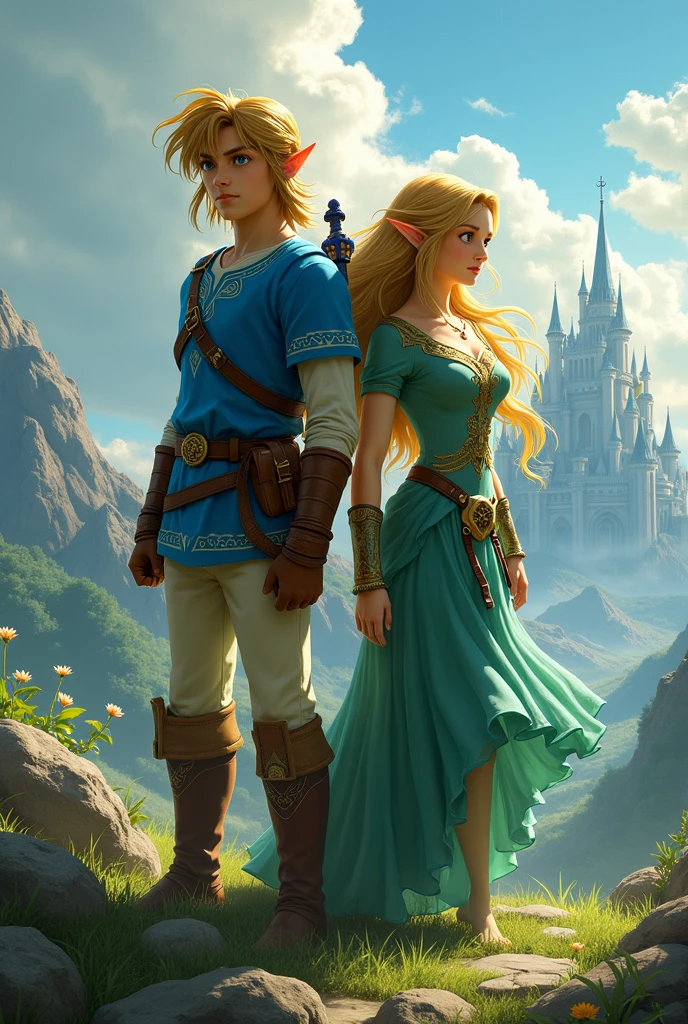 Create a new image of Zelda and Link together - SeaArt AI