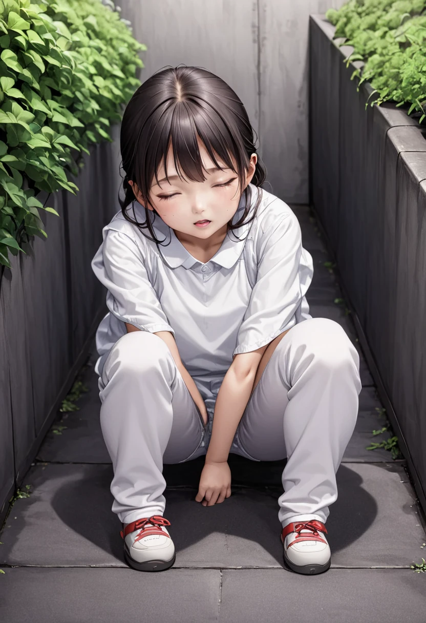 1 girl elementary school student, On the way home from school - SeaArt AI