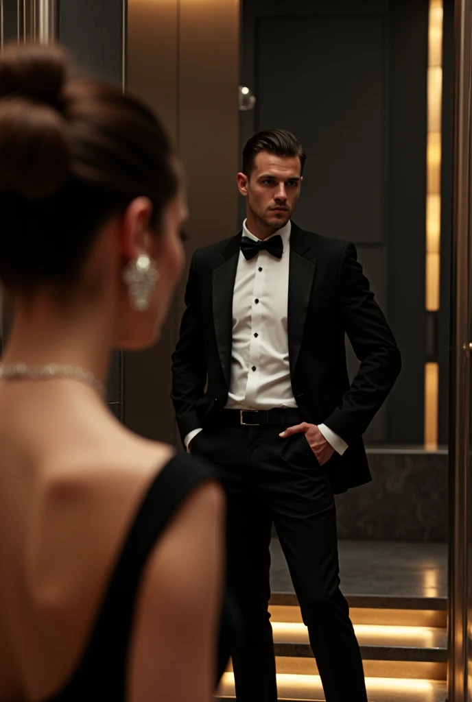 The image portrays a sophisticated and intriguing scene , involving two indivi - SeaArt AI