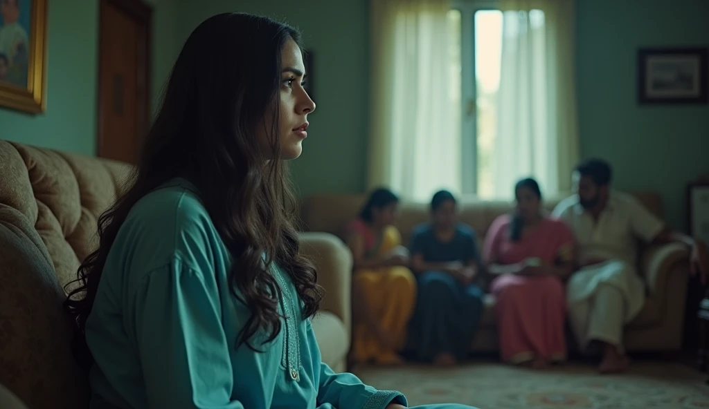 The family gathers in the living room, distraught after the broken ...