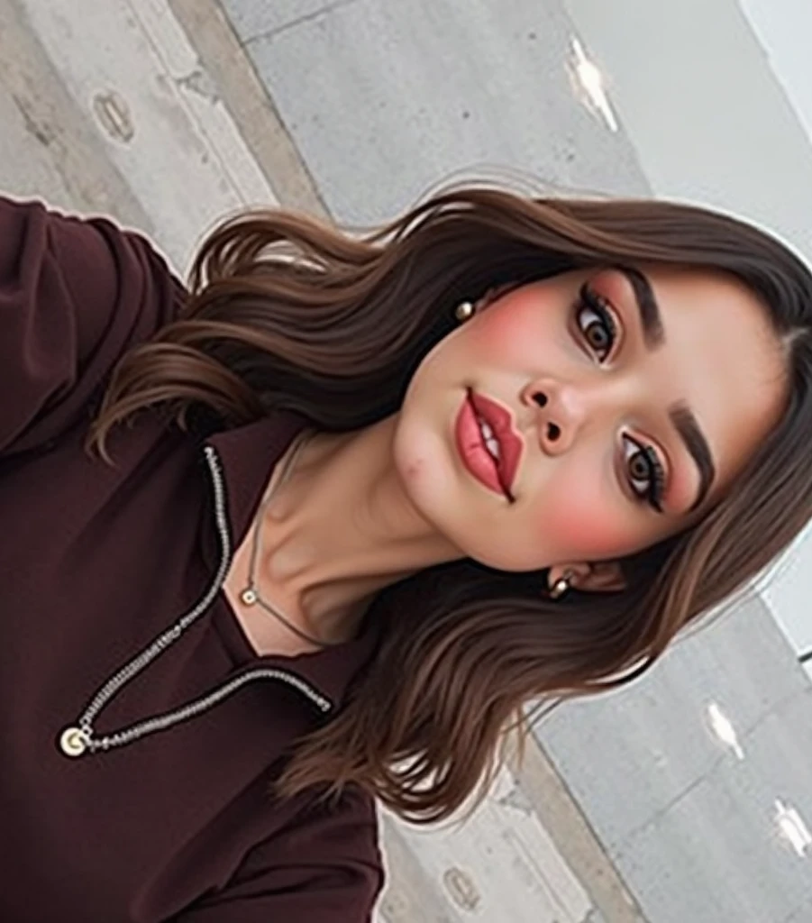 Makw her with a cute Nike air forces on - SeaArt AI