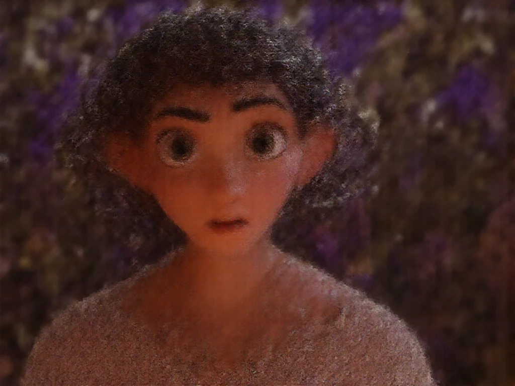 Cinematic footage from Mario Bava horror movie, full medium closeup ...