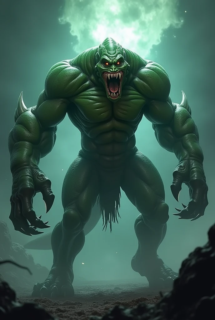 Predator hybrid with hulk - SeaArt AI