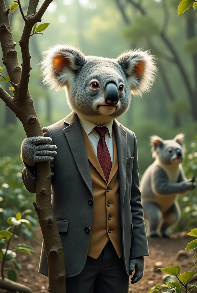 President Roh Moo-hyun became a koala, so I was excited to see Moon Jae - SeaArt AI