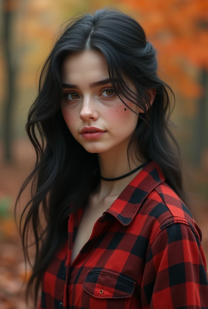 Pretty 18 year old girl, shiny coal-black hair, soft brown eyes - SeaArt AI