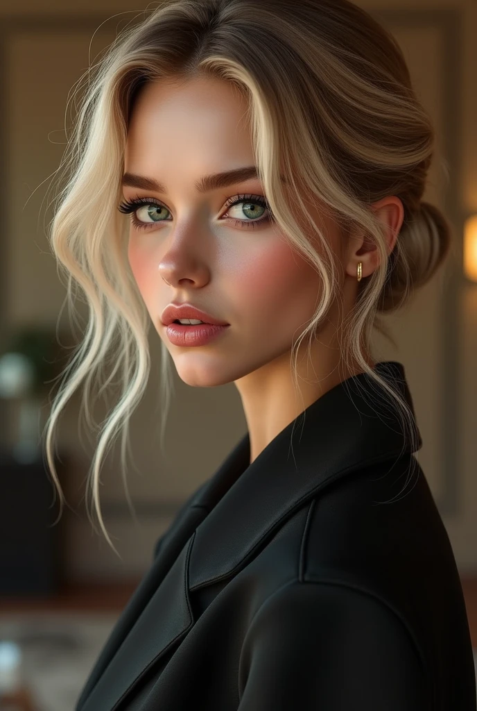 Blonde girl ,****ars old,with a height of 170 ,model figure - SeaArt AI