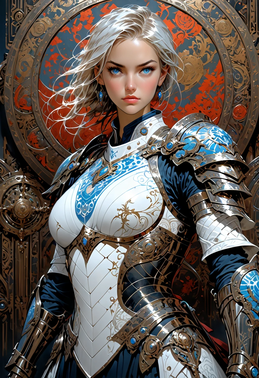Breathtaking A Very detailed Digital Painting of a powerful knight in ...