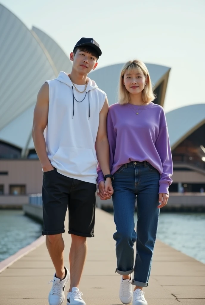Korean couple, handsome Korean man, neat and trendy hair, 22 years old ...