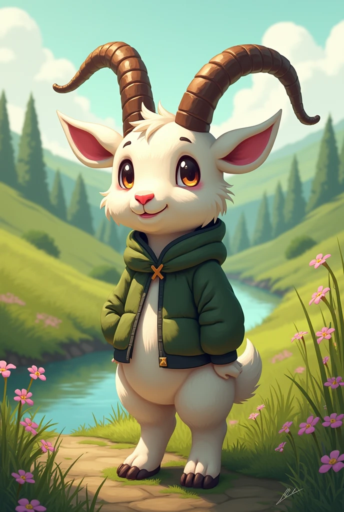 Asriel from Undertale with a humanoid body - SeaArt AI