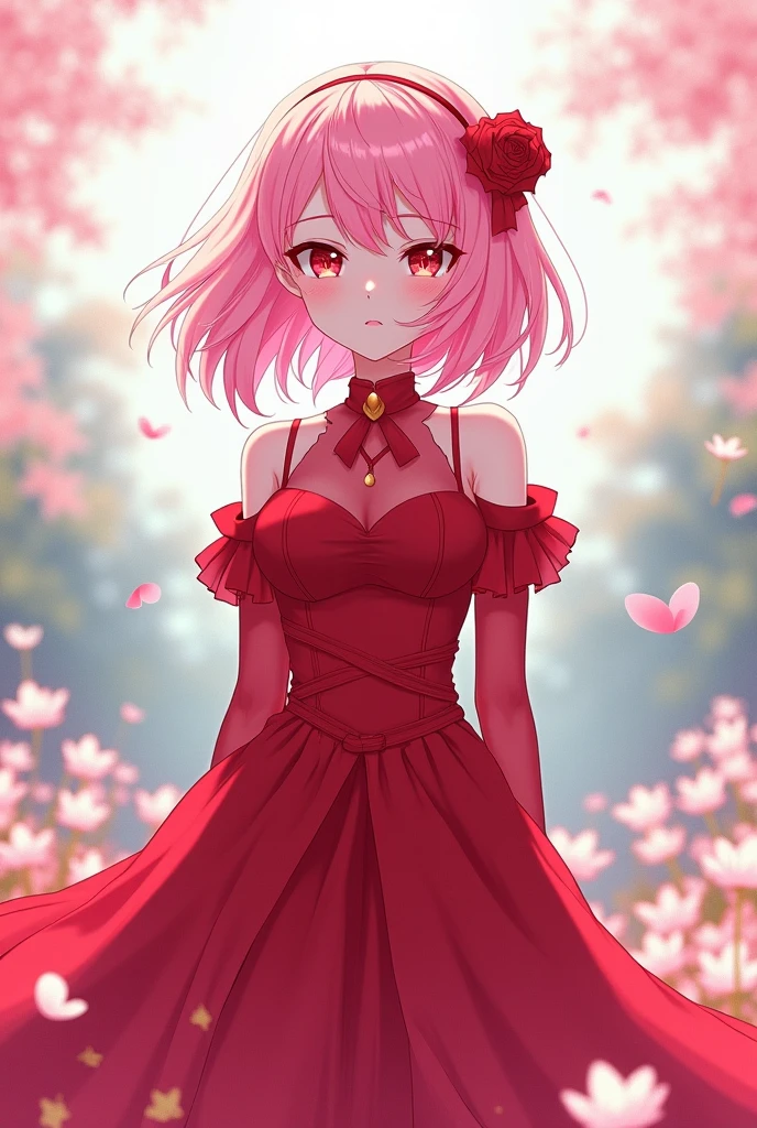 Zero two anime with pastel pink hair and red clothes - SeaArt AI