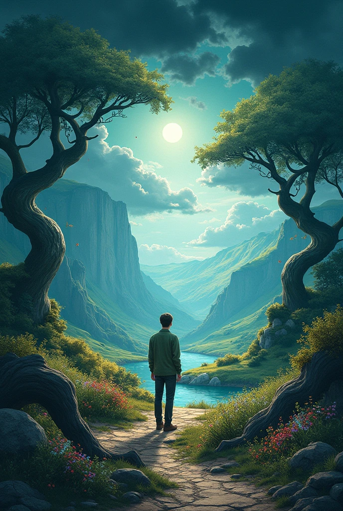 Landscape posters about compound interest formula - SeaArt AI