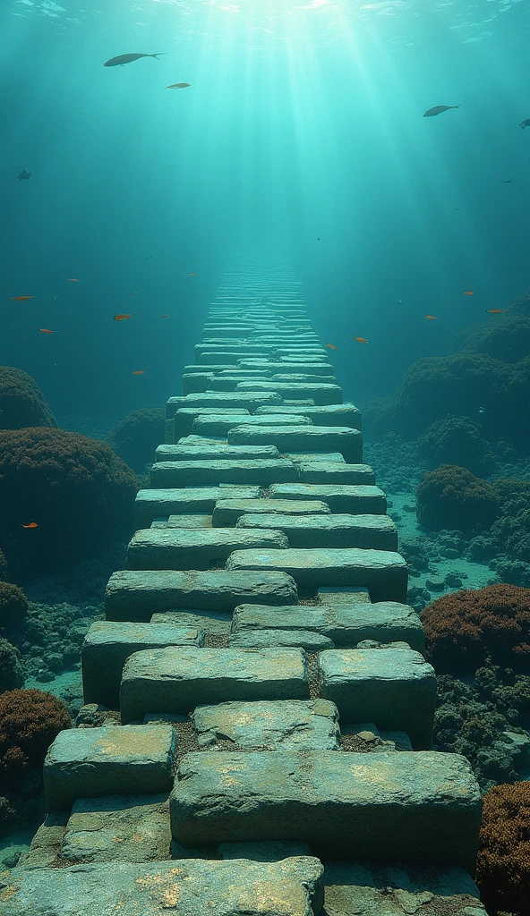 Bimini road - SeaArt AI