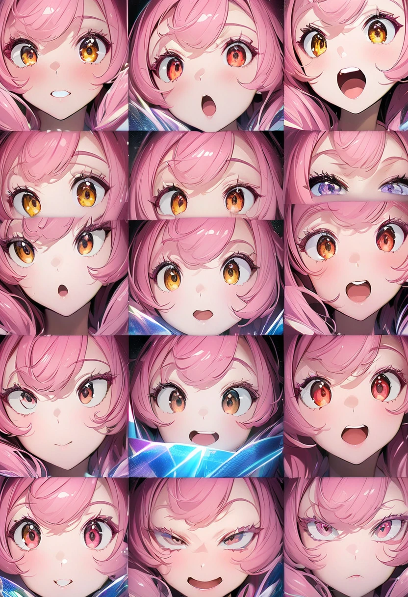 Frontal face-focused portrait, cute woman, lively expressions - SeaArt AI