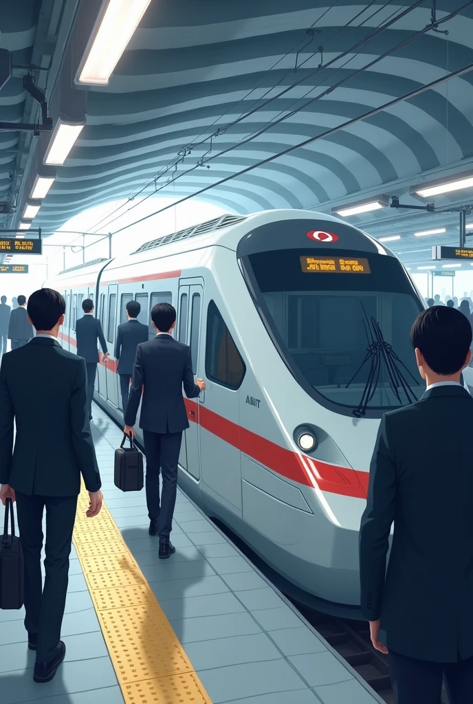 No train in Japan has ever been late by more than 18 seconds - SeaArt AI