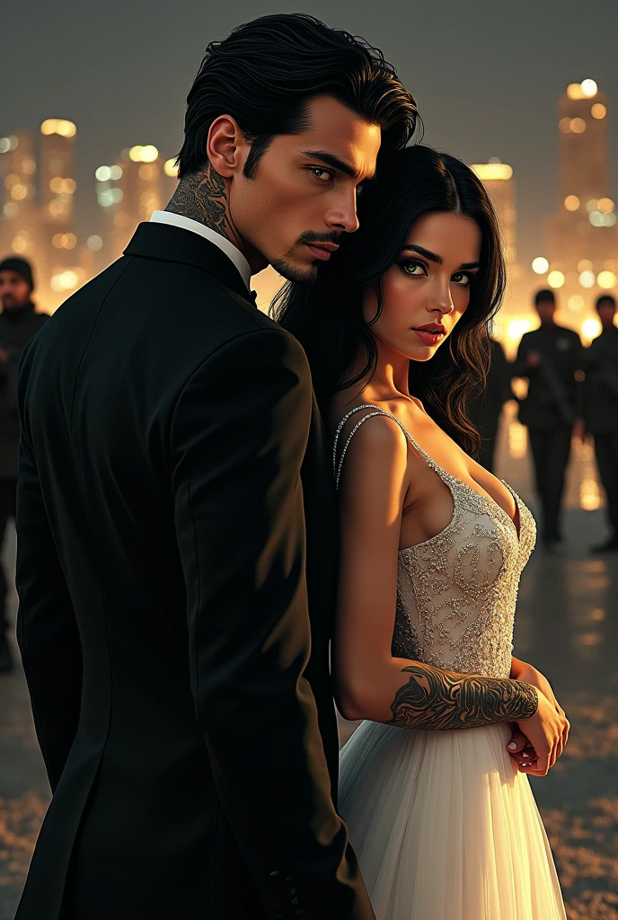 Handsome intense Arabic man, tall, young intense man, tattooed - SeaArt AI