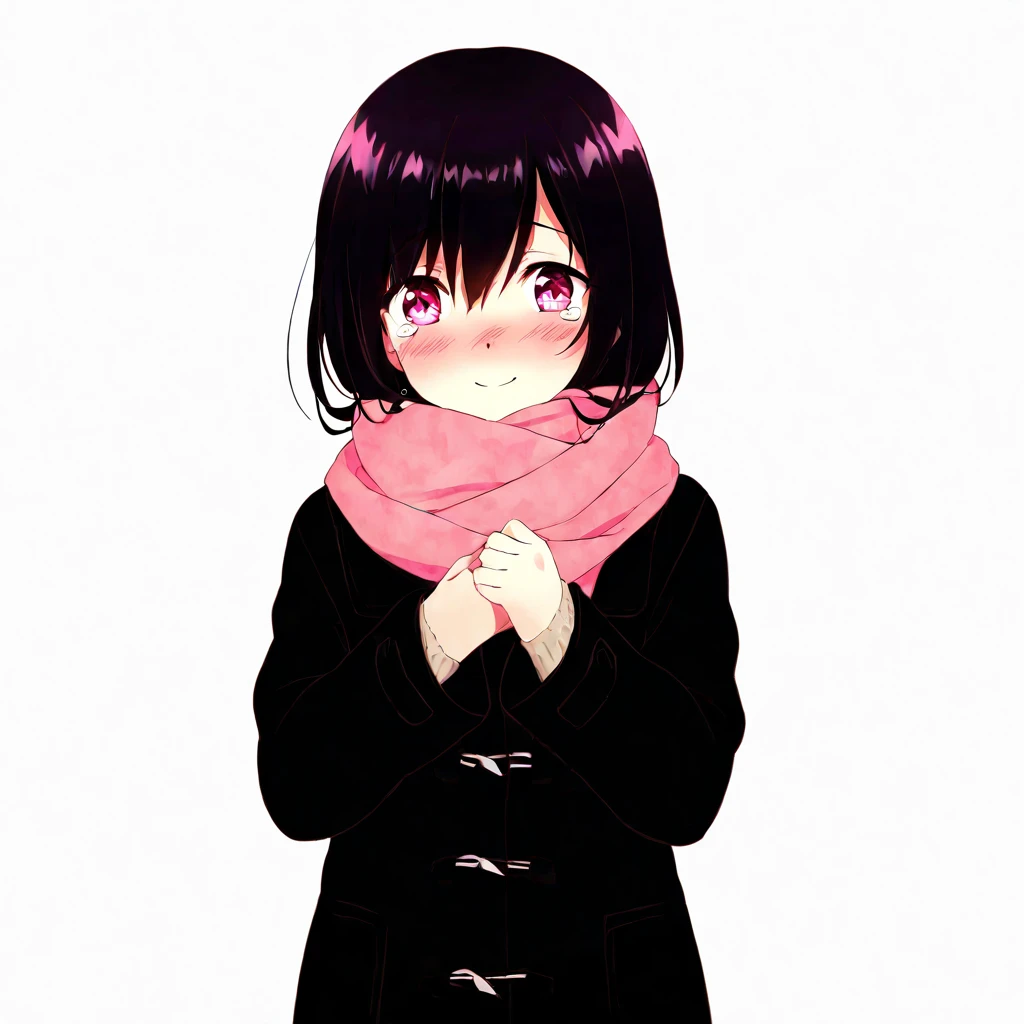 ((pastel、anime))、 1 woman, upper body, cowboy shot,Winter clothing ...