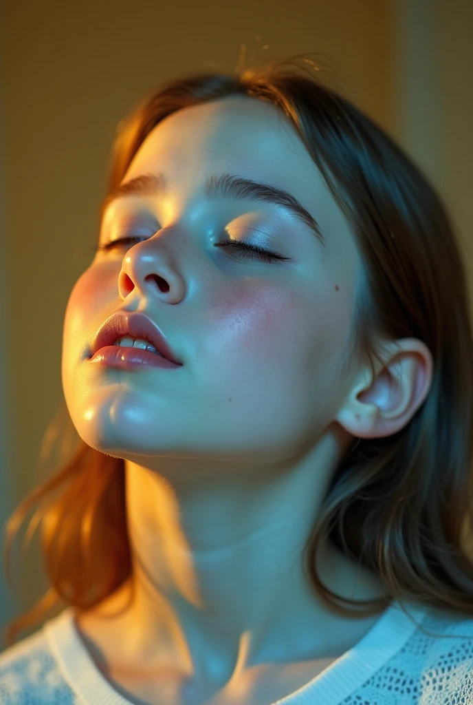 Young face, angelic, tender, innocent, feminine, Beautiful and delicate ...